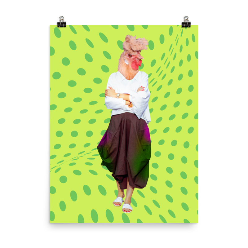 Fancy Chicken Poster | Inspire Uplift