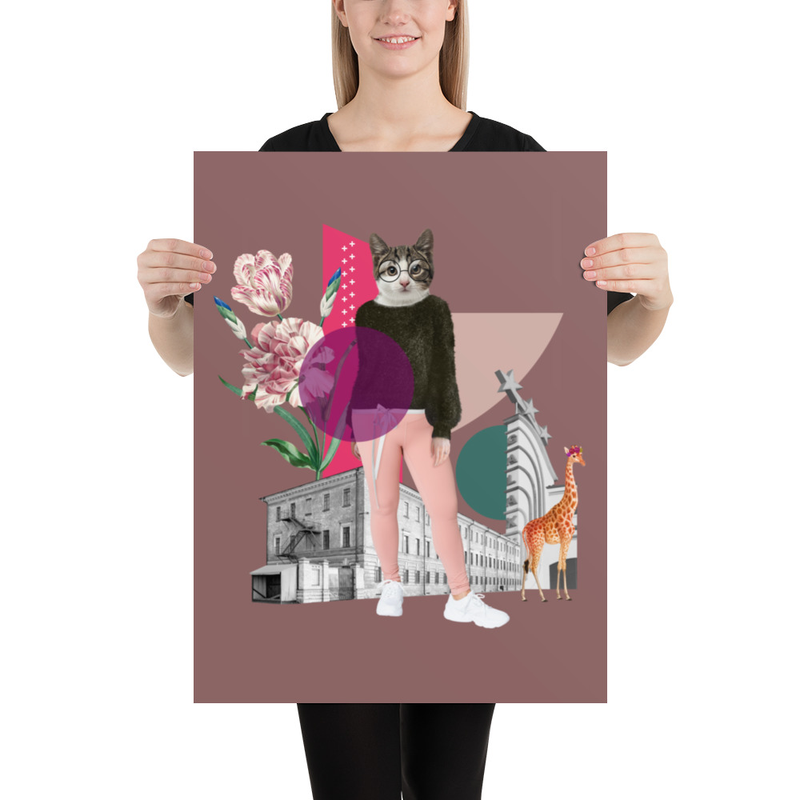 Cat Collage Poster | Inspire Uplift