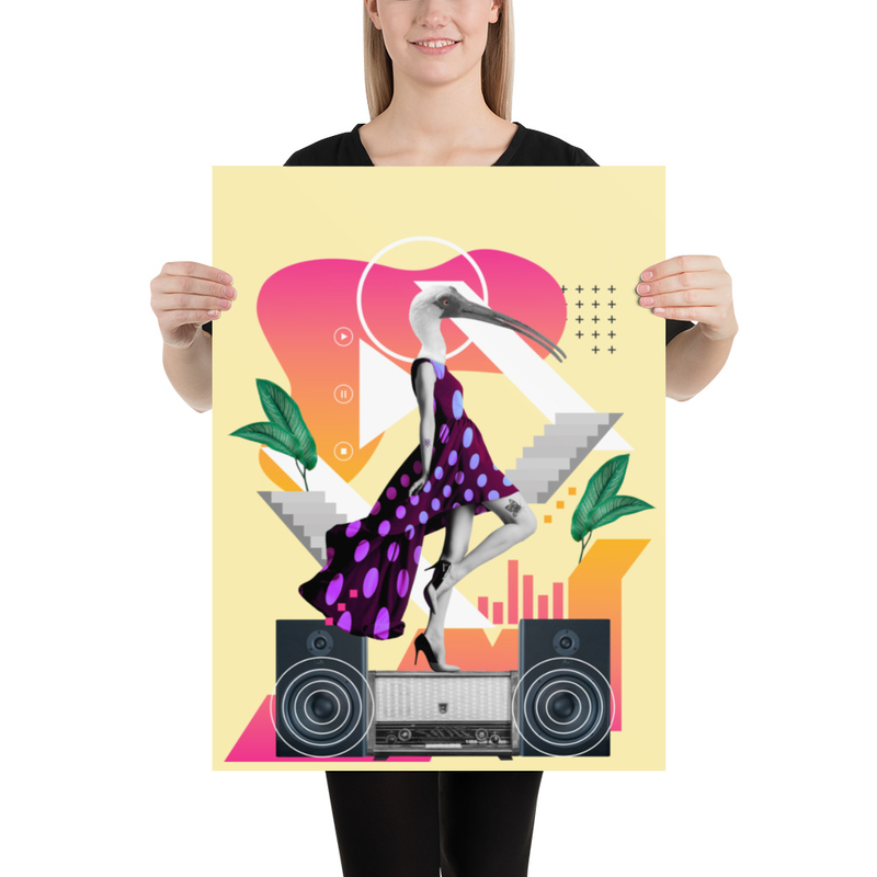 Bird Collage Poster | Inspire Uplift