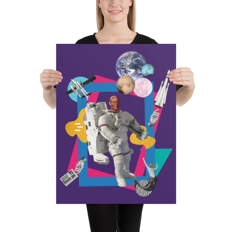 Astronaut Collage Poster | Inspire Uplift