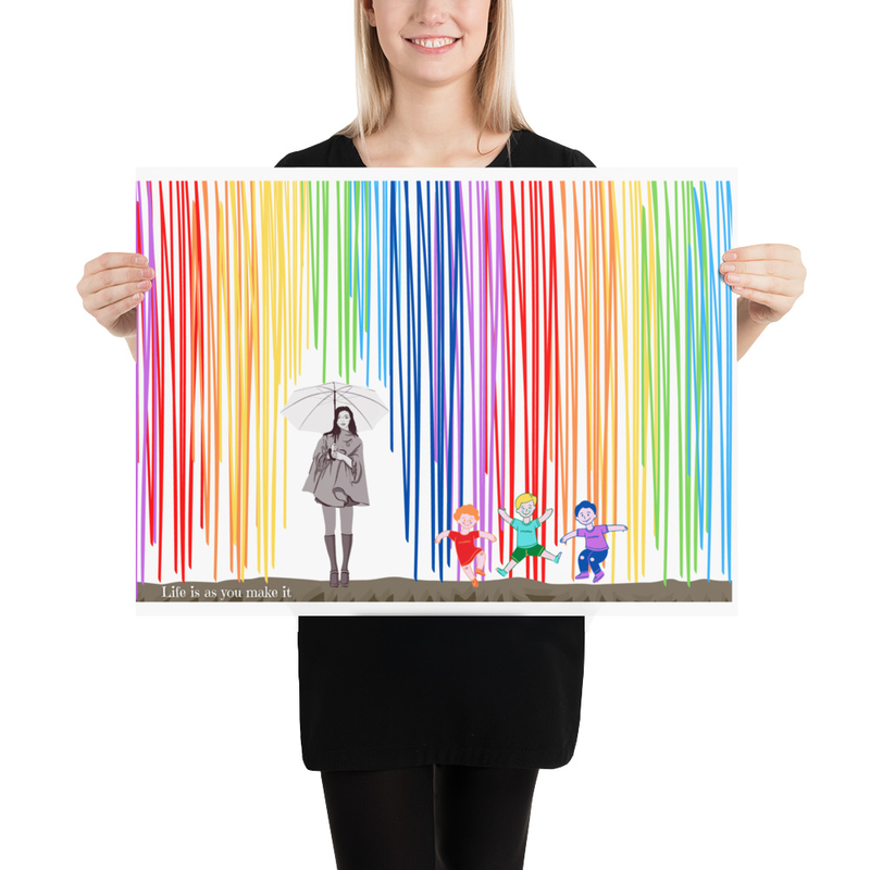 Life Color Poster | Inspire Uplift