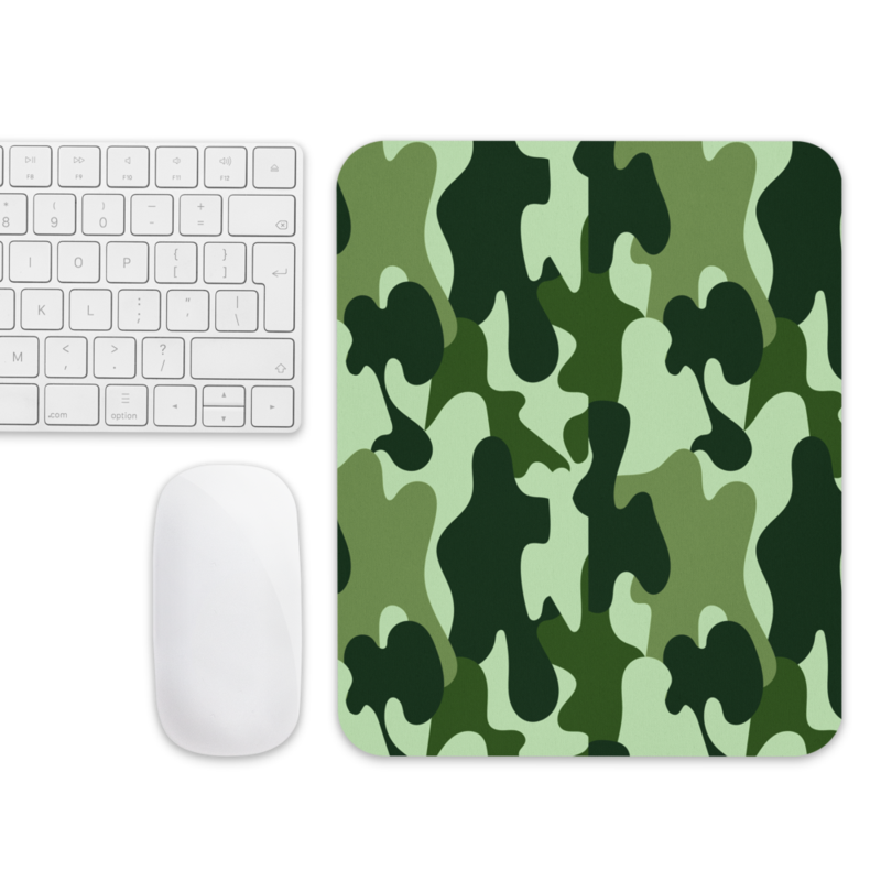 Military Green Camo Pattern Mouse pad | Inspire Uplift