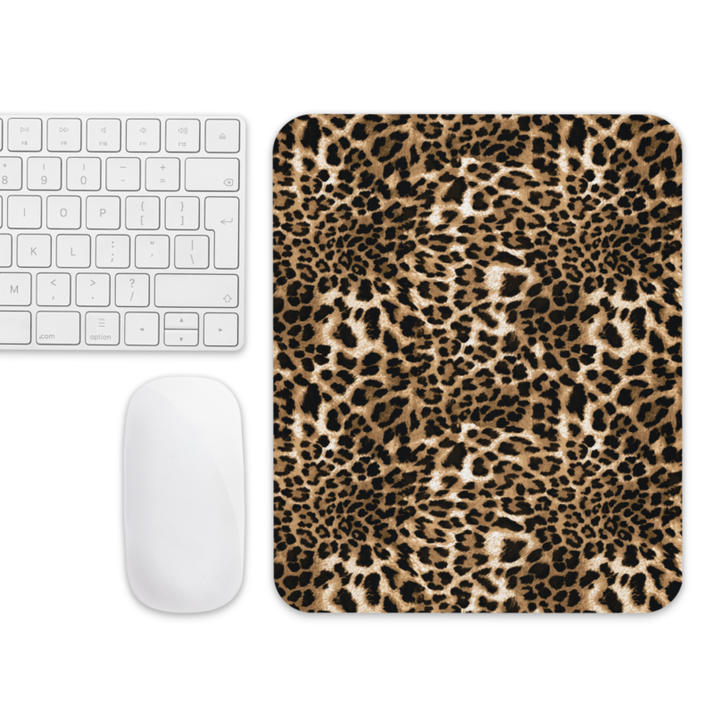 Leopard Print Animal Skin Pattern Mouse pad | Inspire Uplift