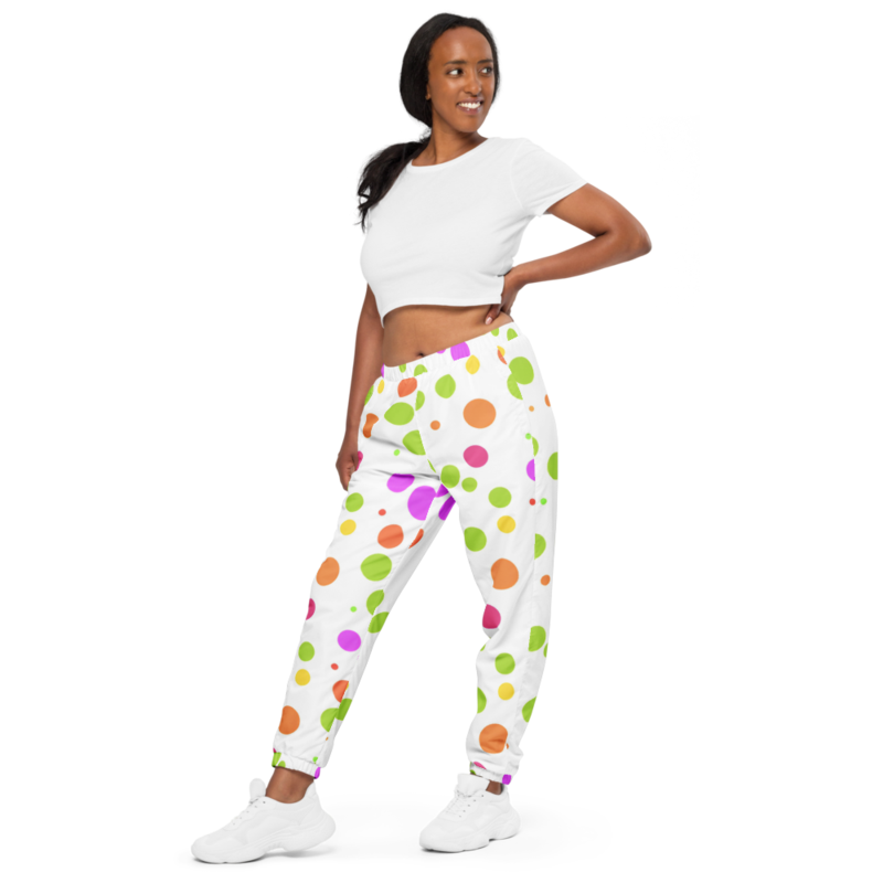 Cute Colorful Polka Dots Pattern Unisex track pants - Inspire Uplift