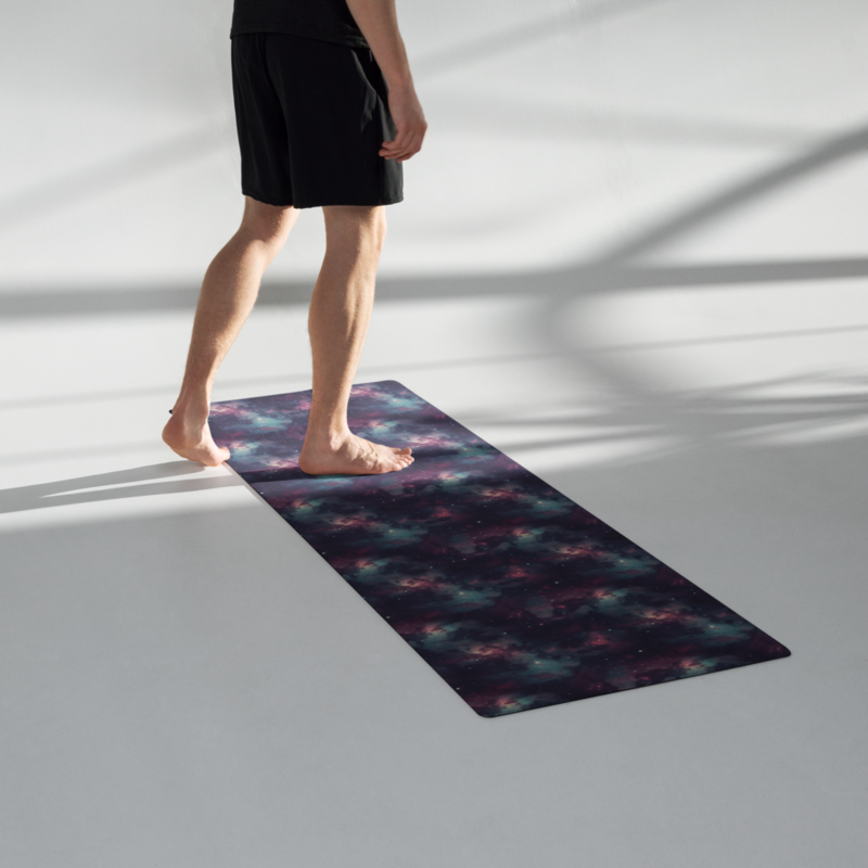 Purple Space Galaxy Cosmic Stars Pattern Yoga mat | Inspire Uplift