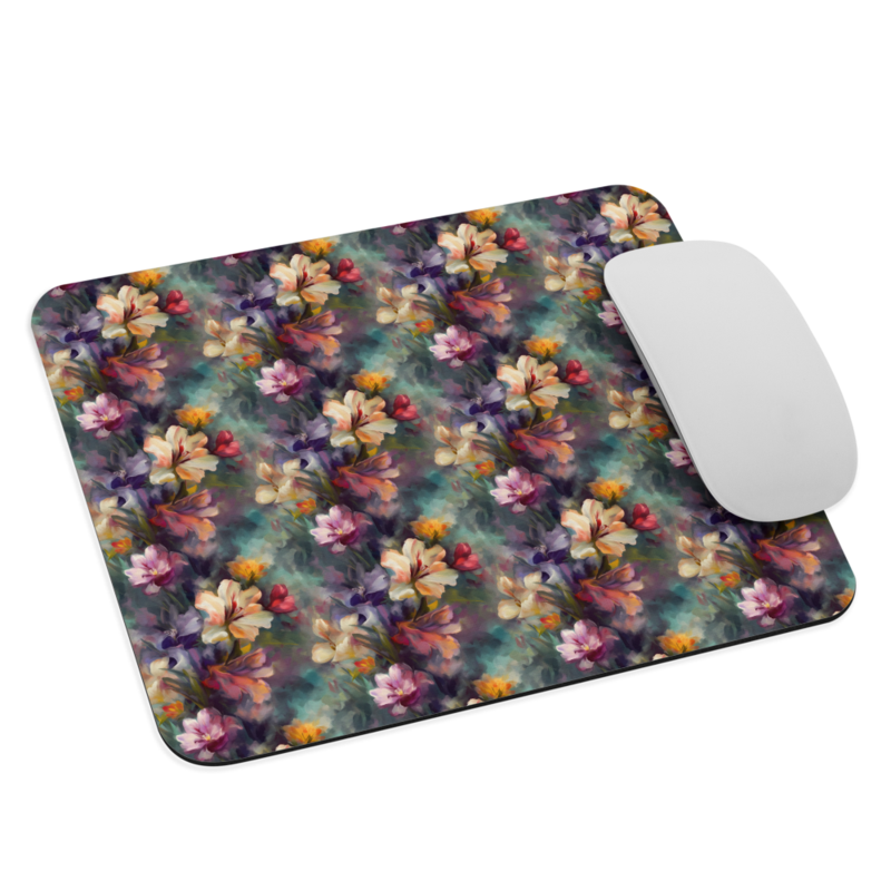 Beautiful Romantic Flowers Chic Floral Pattern Mouse pad | Inspire Uplift