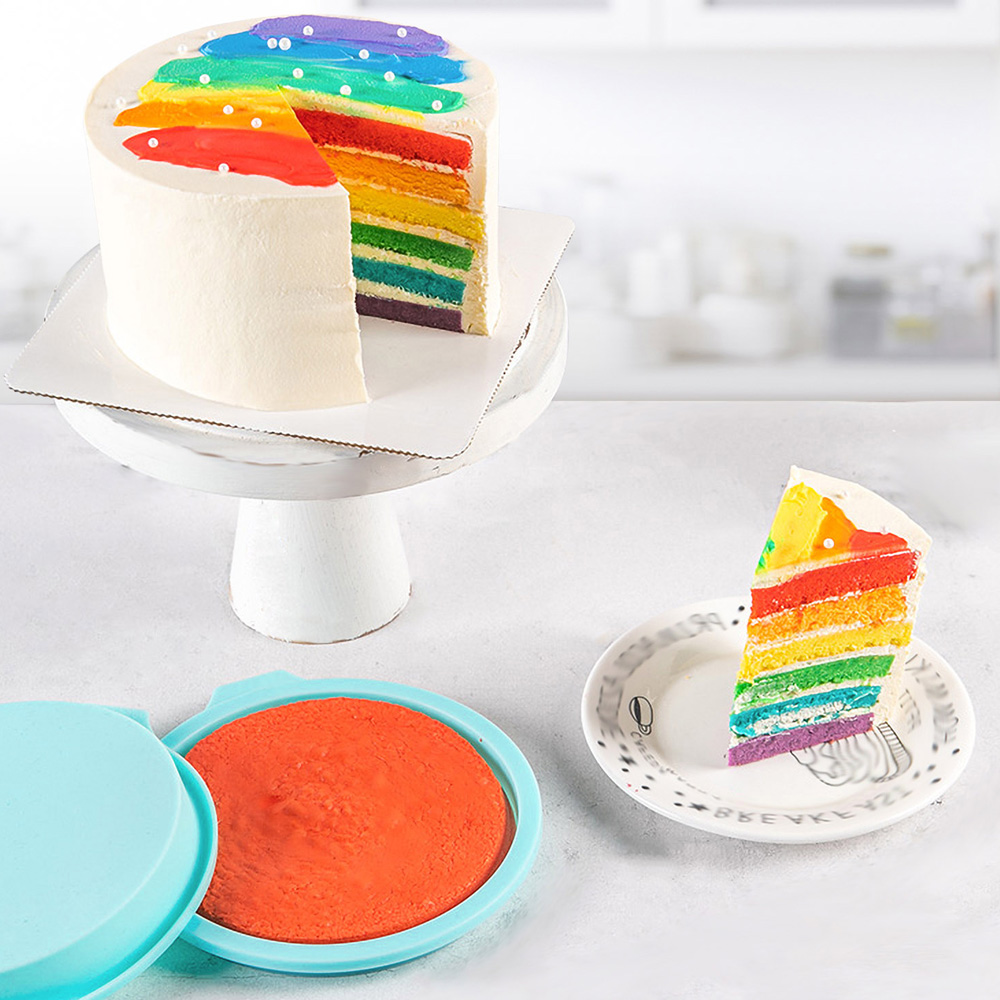 8" Silicone Rainbow Cake Mold Set - Inspire Uplift